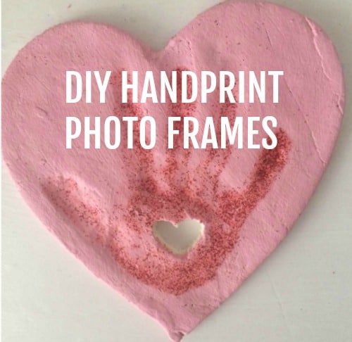 Heart-Shaped Hand print Photo Frames