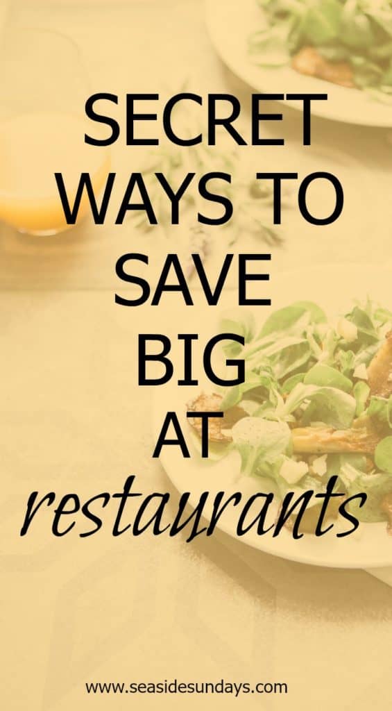 How To Save Money Eating Out At Restaurants | Seaside Sundays