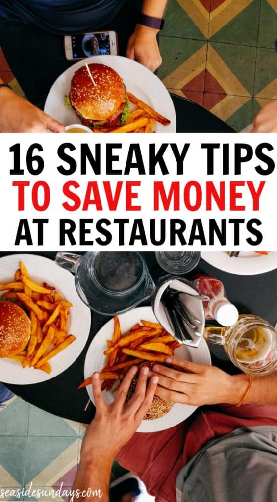 How To Save Money Eating Out At Restaurants | Seaside Sundays