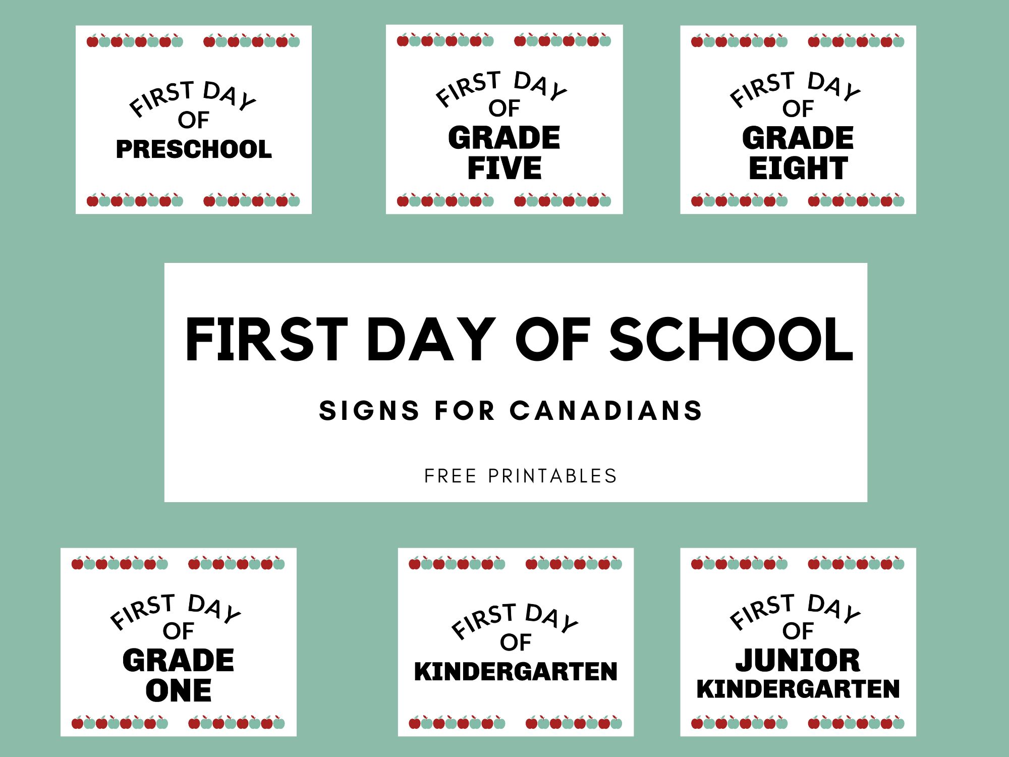 First Day Of Kindergarten Sign (Free Download)