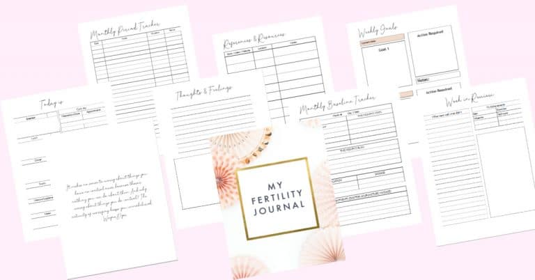 Fertility Journal (Printable TTC Day Planner)