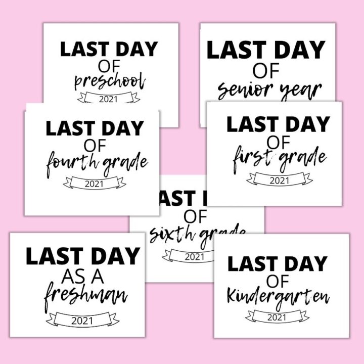 Last Day of School Free Printables 2021