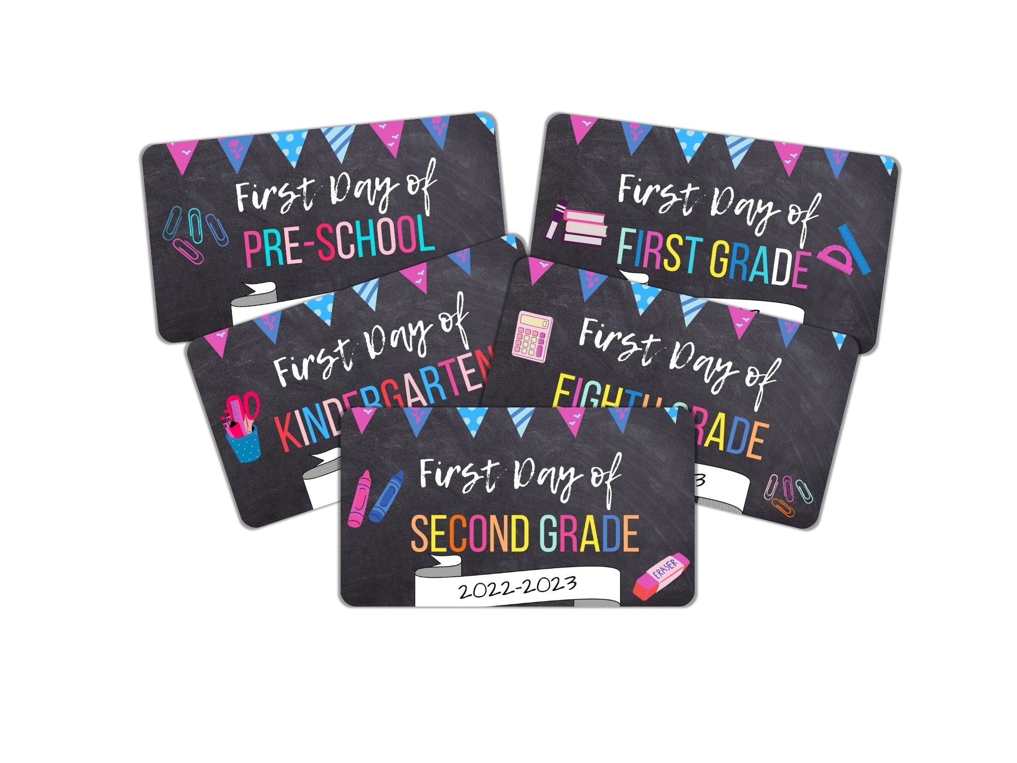 First Day Of School Chalkboard Printables (Free for 2023)