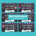 First Day Of School Chalkboard Printables (Free for 2025)