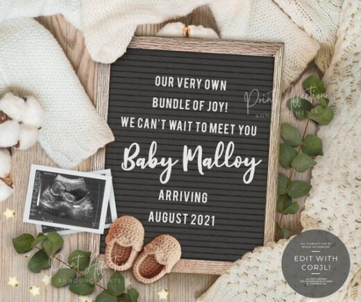 45 Original Letter Board Pregnancy Announcement Ideas