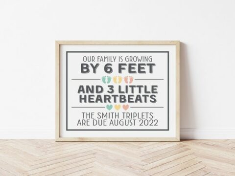 15 Triplet Pregnancy Announcement Ideas