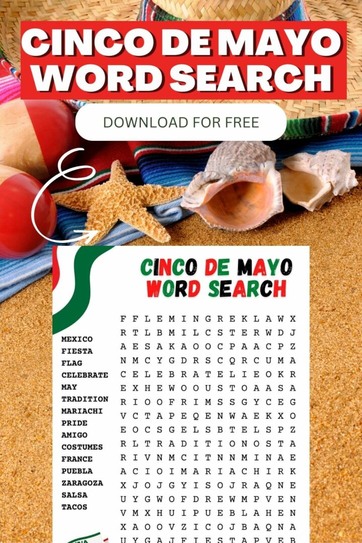 Cinco De Mayo Word Search Free Printable