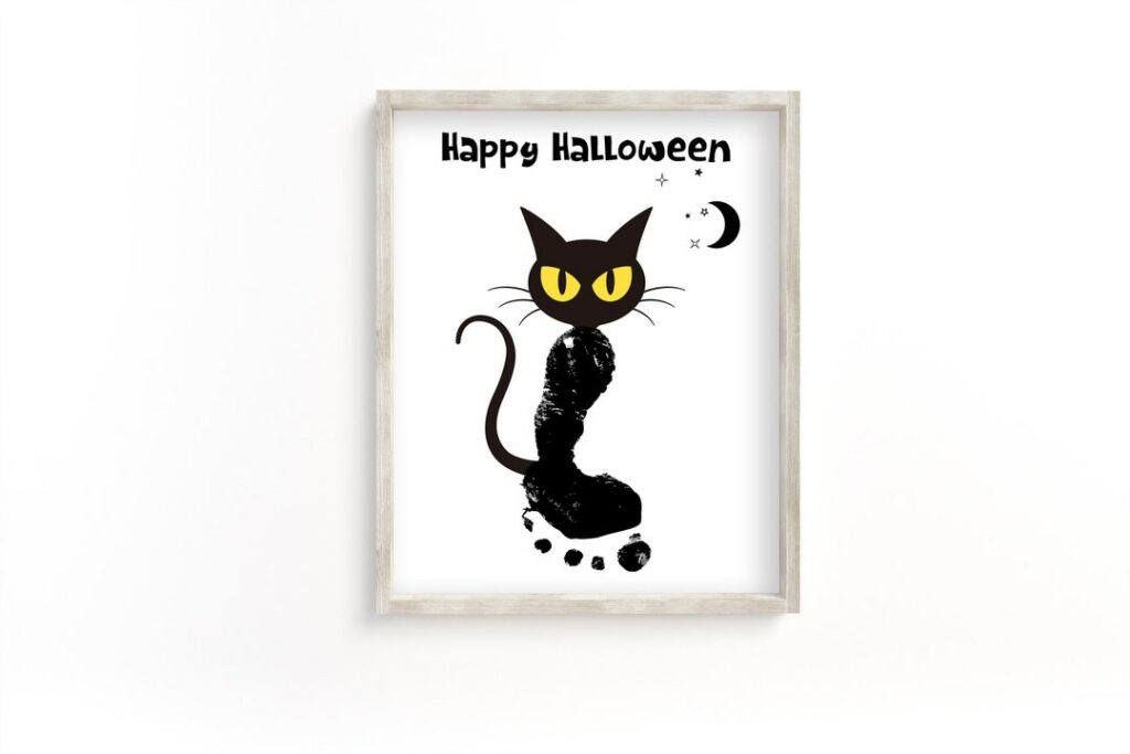 21 Fun Ideas For Halloween Footprint Art For Babies