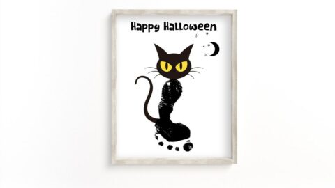 21 Fun Ideas For Halloween Footprint Art For Babies