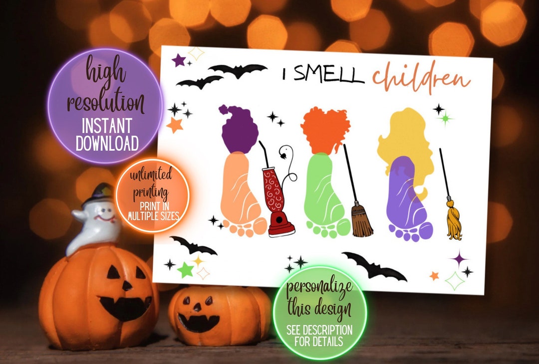 21 Fun Ideas For Halloween Footprint Art For Babies