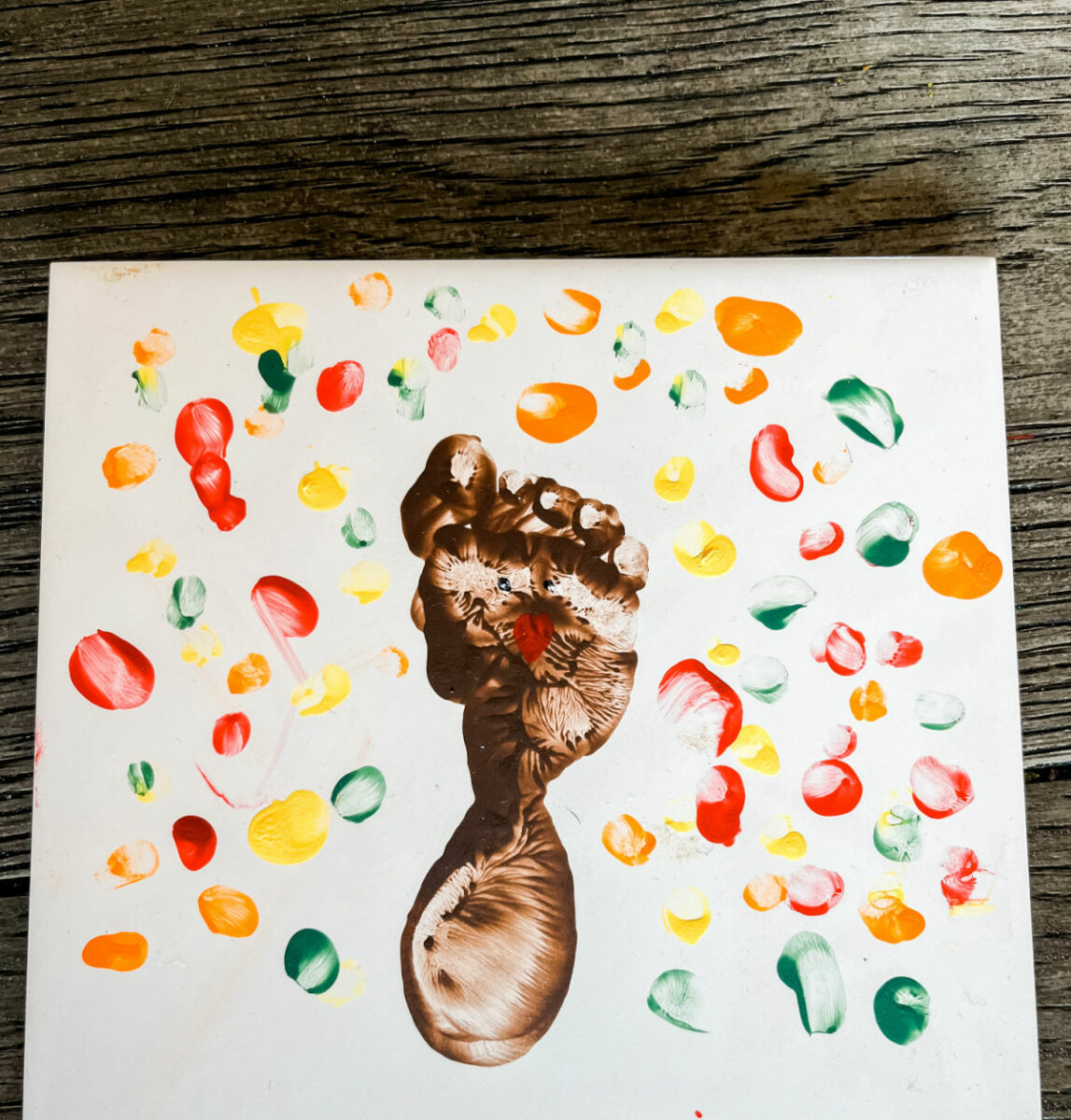 Easy Thanksgiving Turkey Trivet Craft