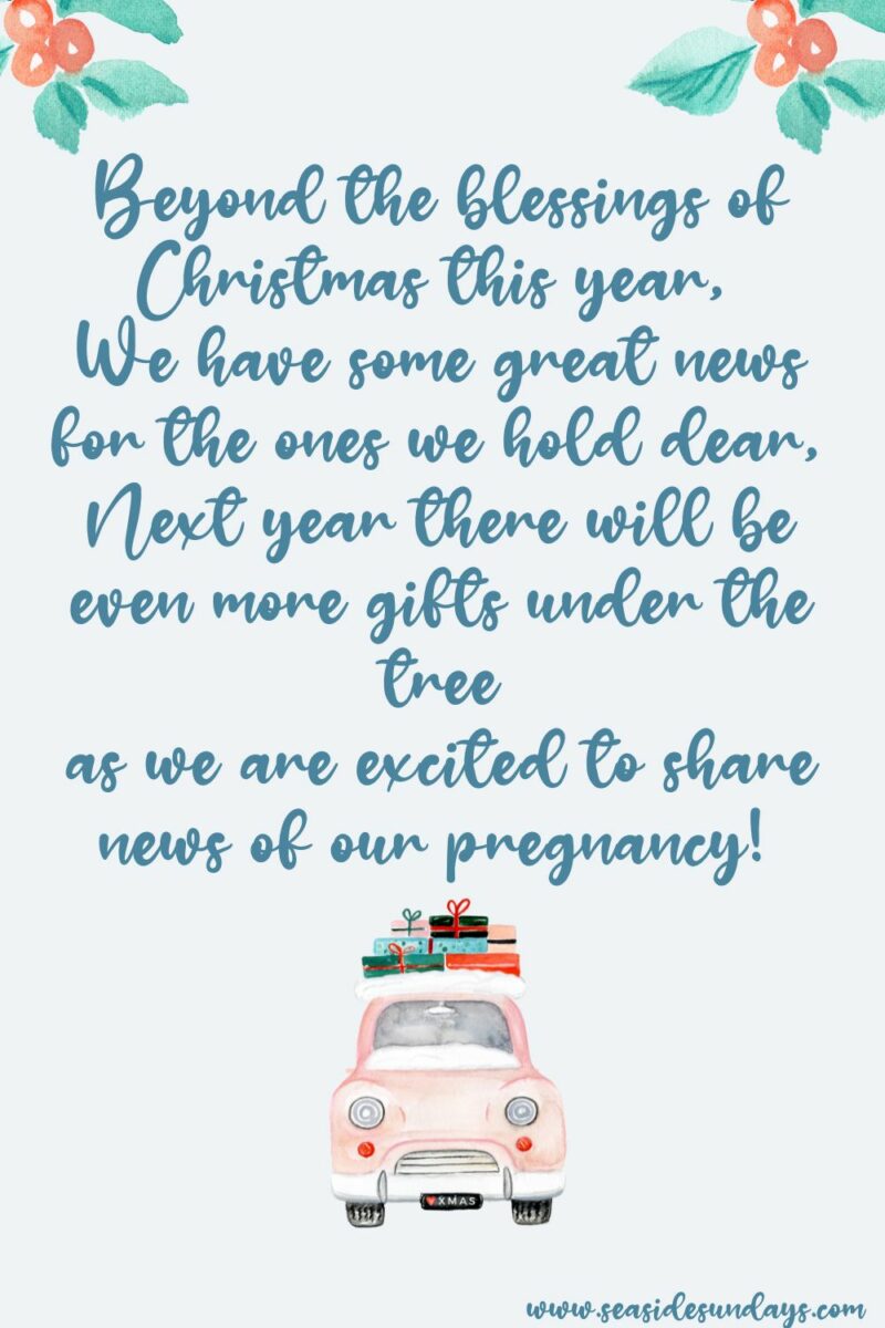 16 Best Cute Christmas Baby Announcement Poem Ideas