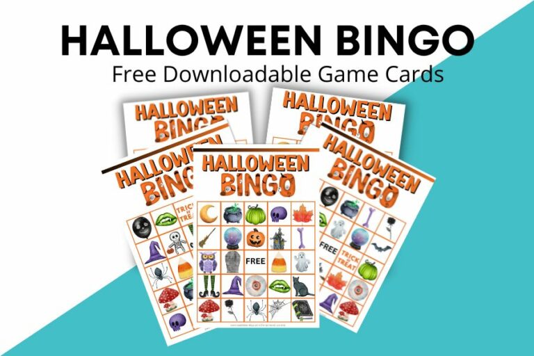 25 Printable Halloween Bingo Cards (Free PDF)
