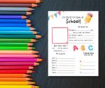 First Day Of School All About Me Printable Worksheet
