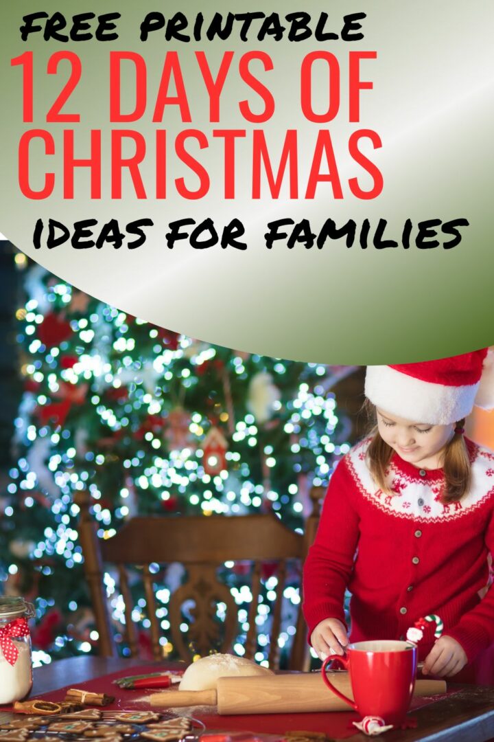 12 Days of Christmas Activities For Kids (Free printable)