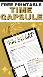Free Printable Time Capsule Template For New Year