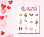 Free Printable Valentine's Day Scavenger Hunt
