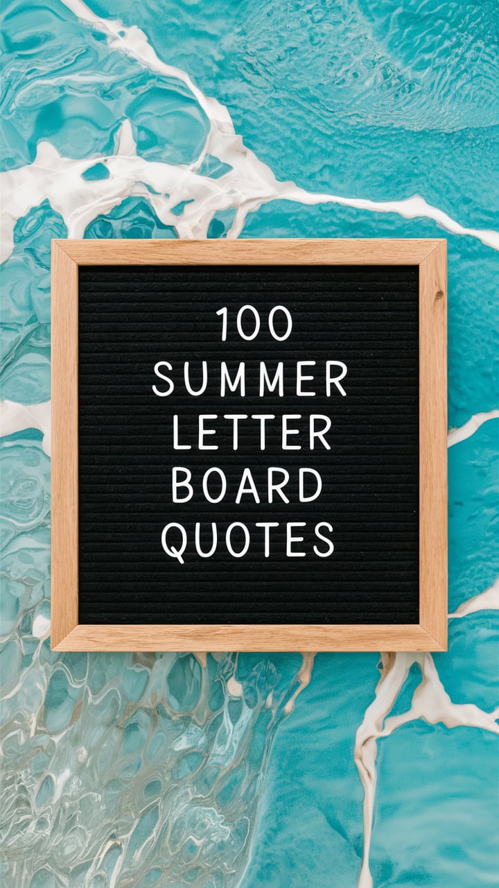 100+ Summer Letter Board Quotes