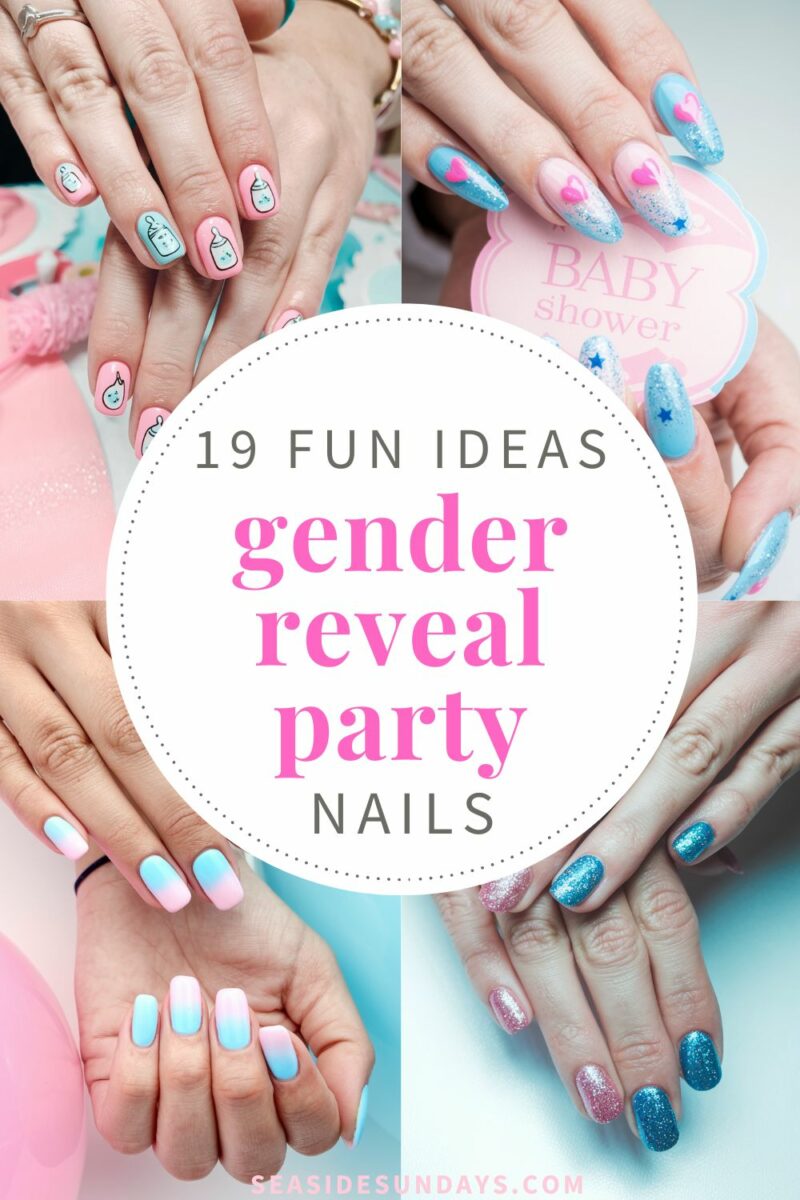 19 Adorable Gender Reveal Nail Ideas